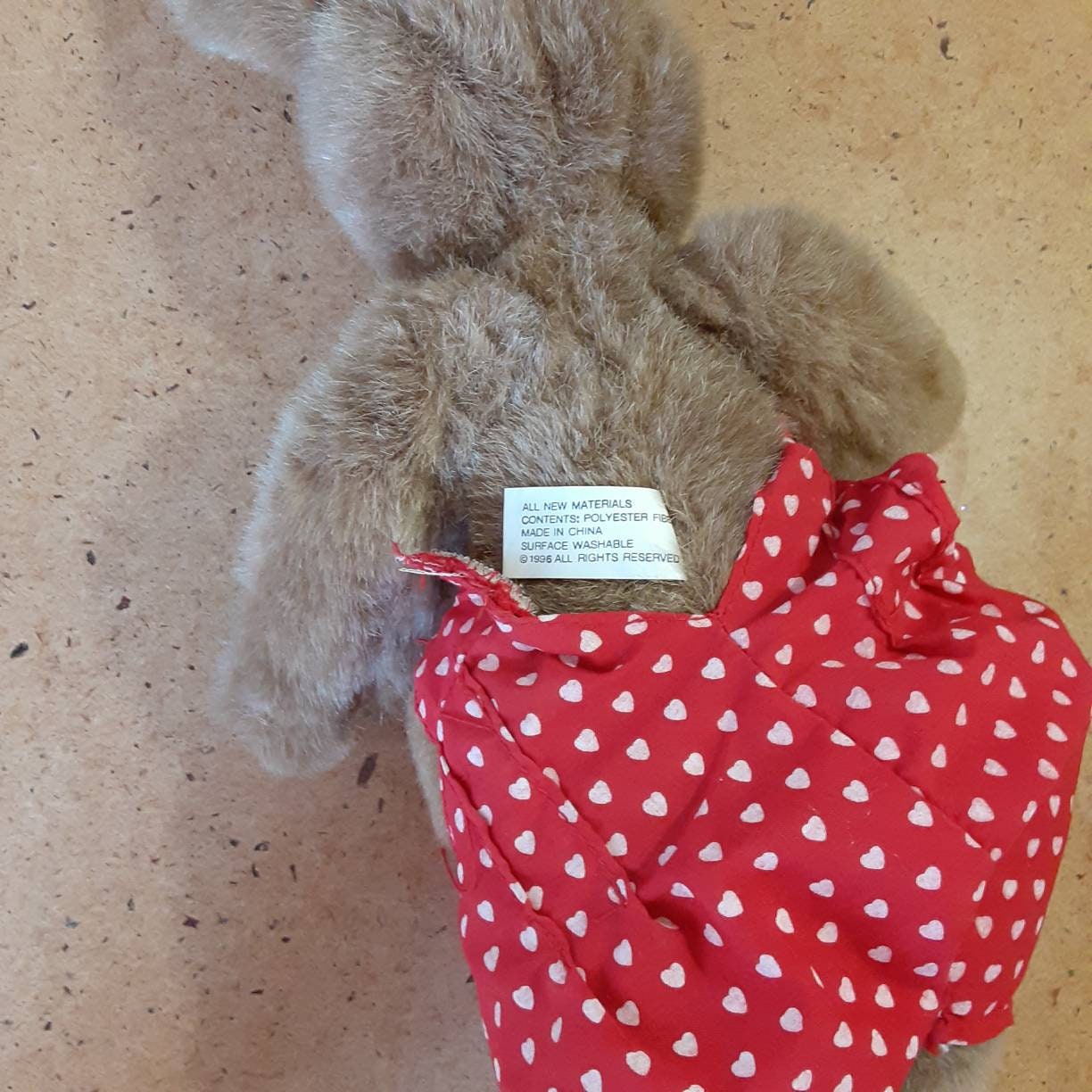 Vintage Bunny Rabbit Tan Plush Plushie Stuffed Toy 1996 - Etsy