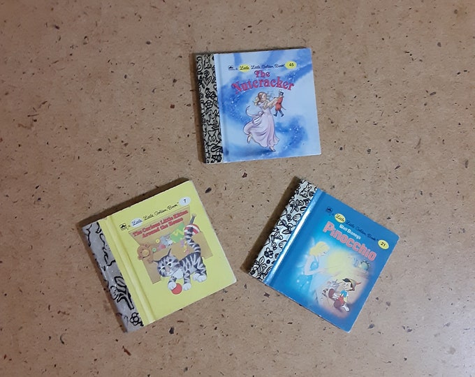 3 Mini Little Golden Books, Vintage Classic Children's Story Books ...