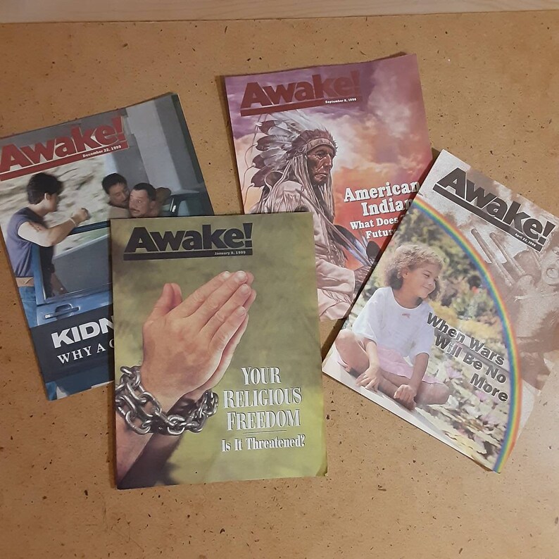 Vintage Awake Watchtower Magazines Four 1996 & 1999 - Etsy