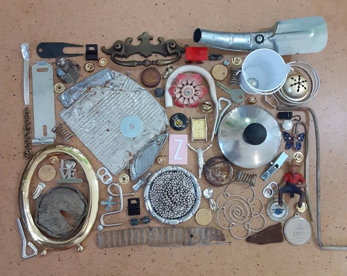 75 Metal Items for Altered Art Mixed Media Curio Steampunk Assemblage ...