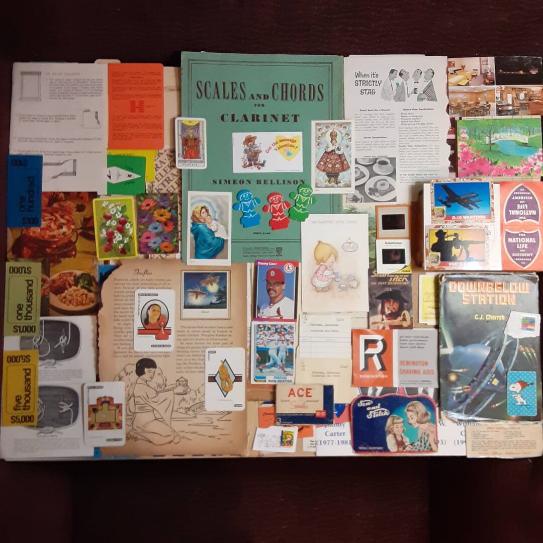 Vintage Ephemera 70 Pieces of Fabulous Stuff From the 40s-90s for ...