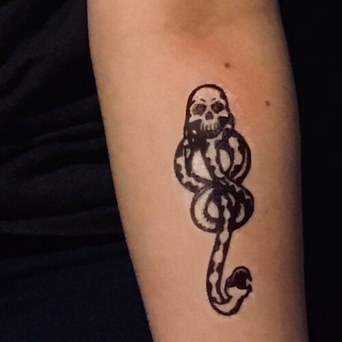 Dark Mark / Death Eater Temporary Tattoo - Etsy