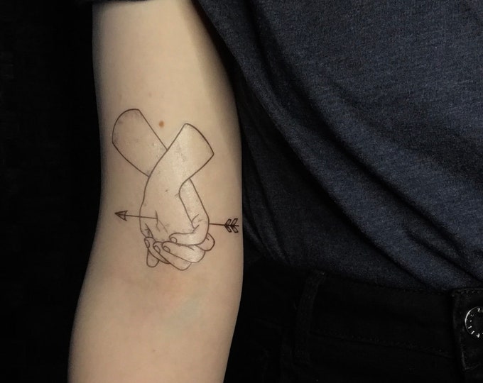 Broken Arrow Temporary Tattoo Sticker set of 4 - Etsy
