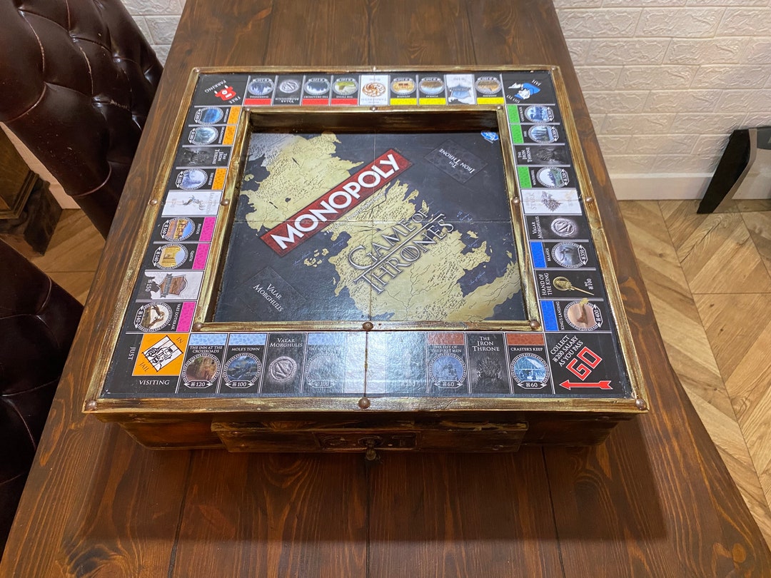 Game of Thrones Wood Monopoly Board, Game of Thrones, Monopoly, Board ...