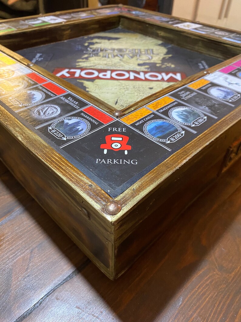 Game of Thrones Wood Monopoly Board, Game of Thrones, Monopoly, Board ...