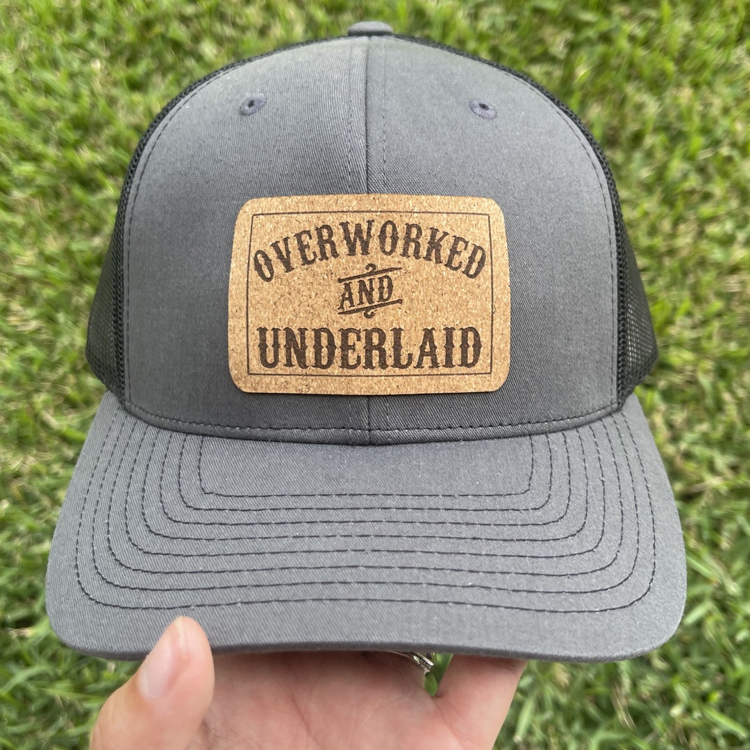 Overworked and Underlaid |adult/teen | Adult Snapback Hat | Gifts for ...