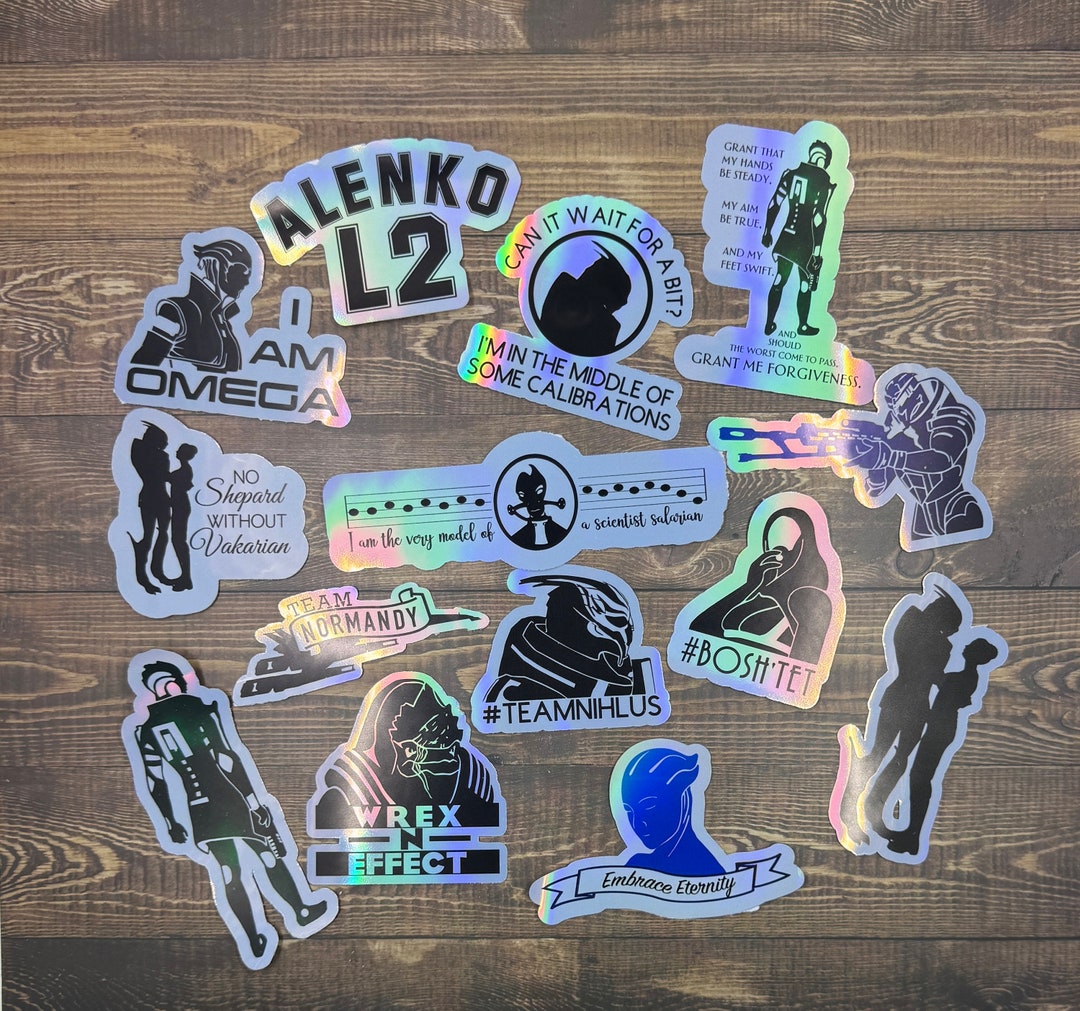 Mass Effect Sticker Pack (6 Stickers) - Etsy