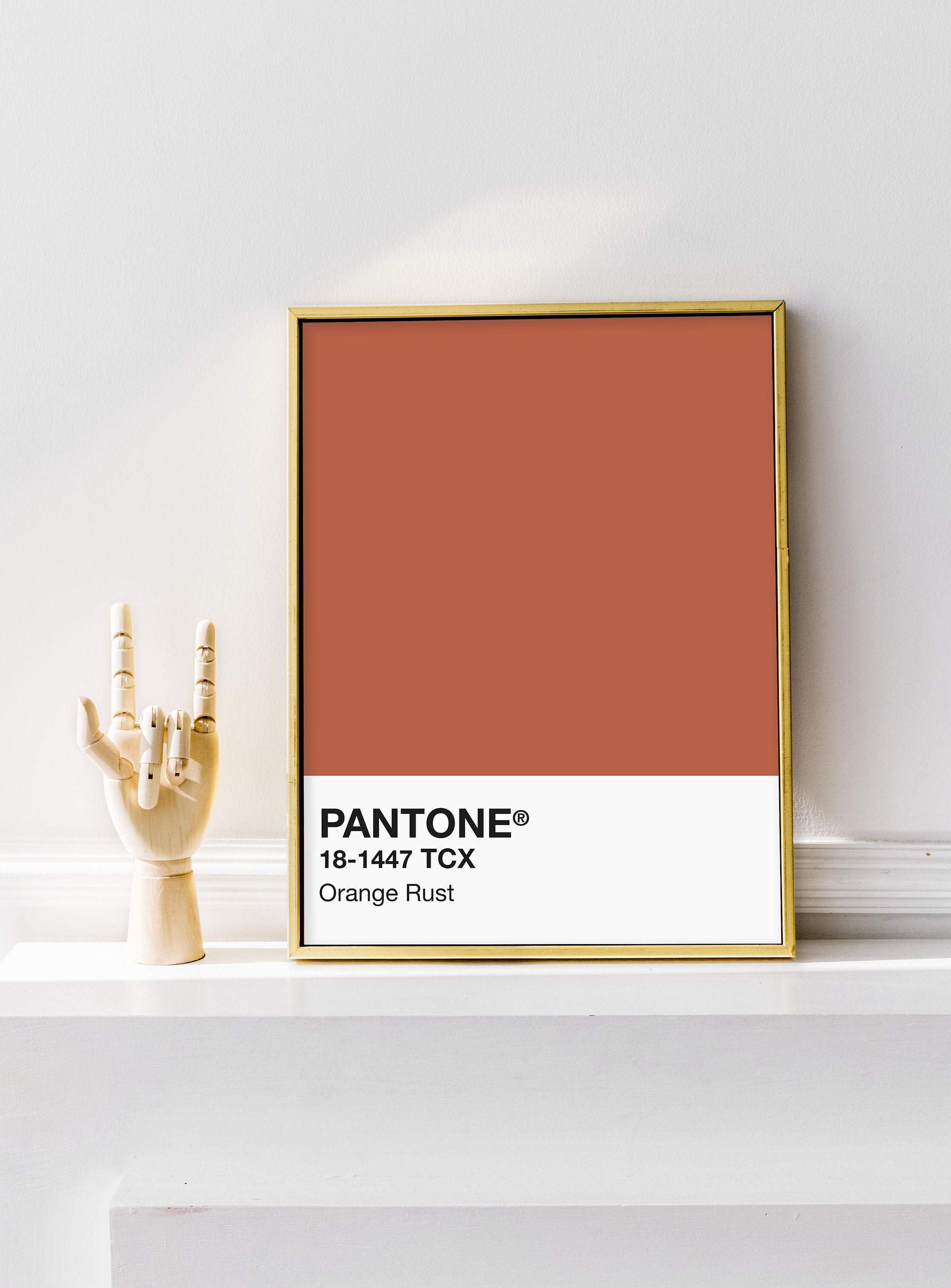 Orange Rust Pantone Print INSTANT DOWNLOAD Pantone Print | Etsy