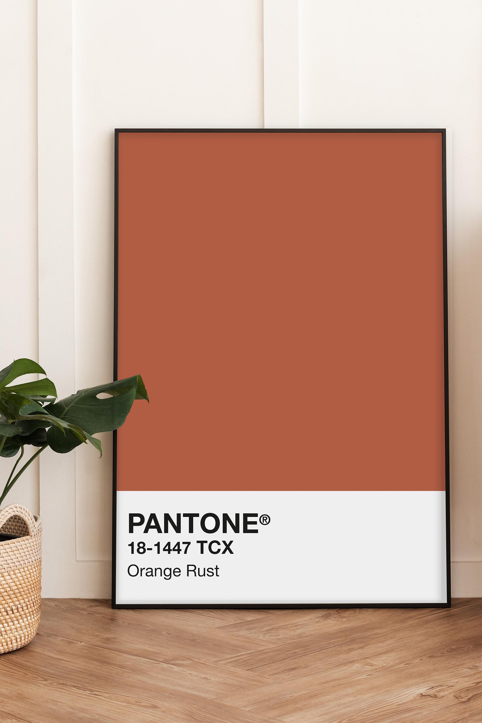 Orange Rust Pantone Print INSTANT DOWNLOAD Pantone Print | Etsy