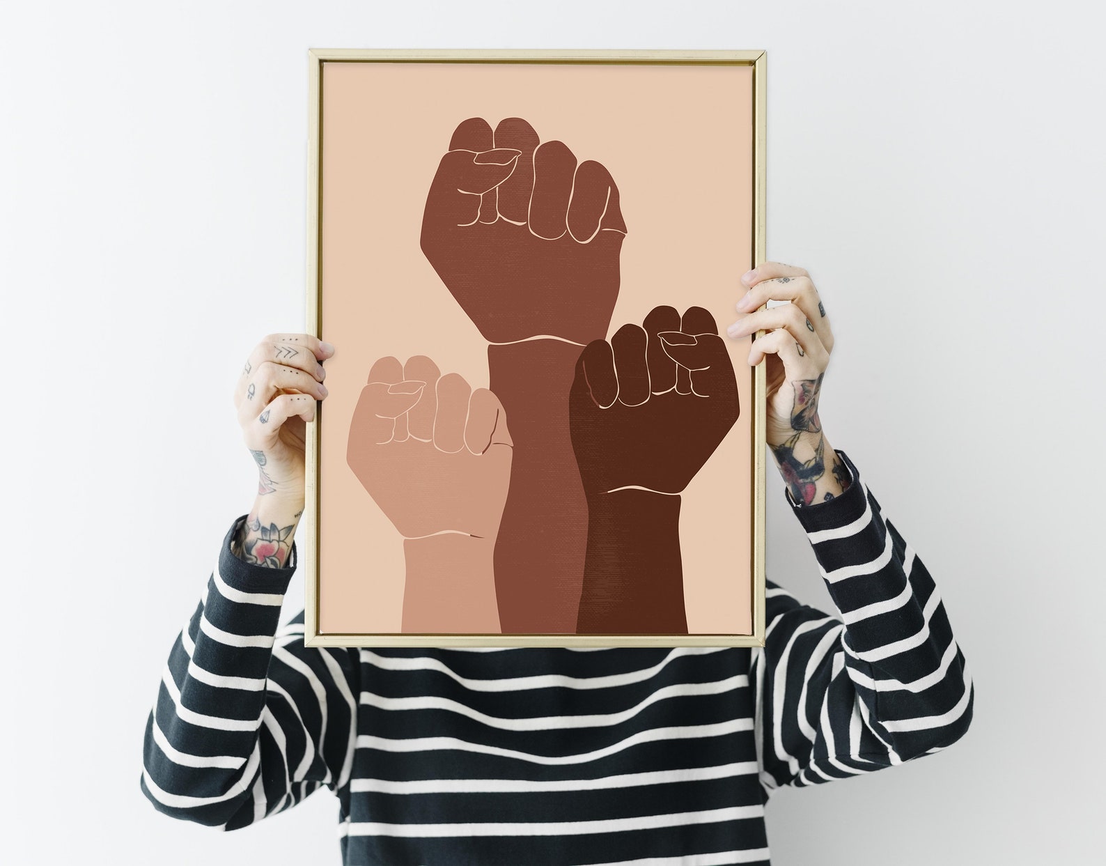 BLM Fists Wall Print Abstract Art Print INSTANT DOWNLOAD - Etsy UK