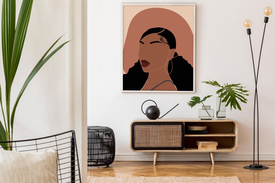 Black Woman Wall Art African American Wall Artinstant - Etsy