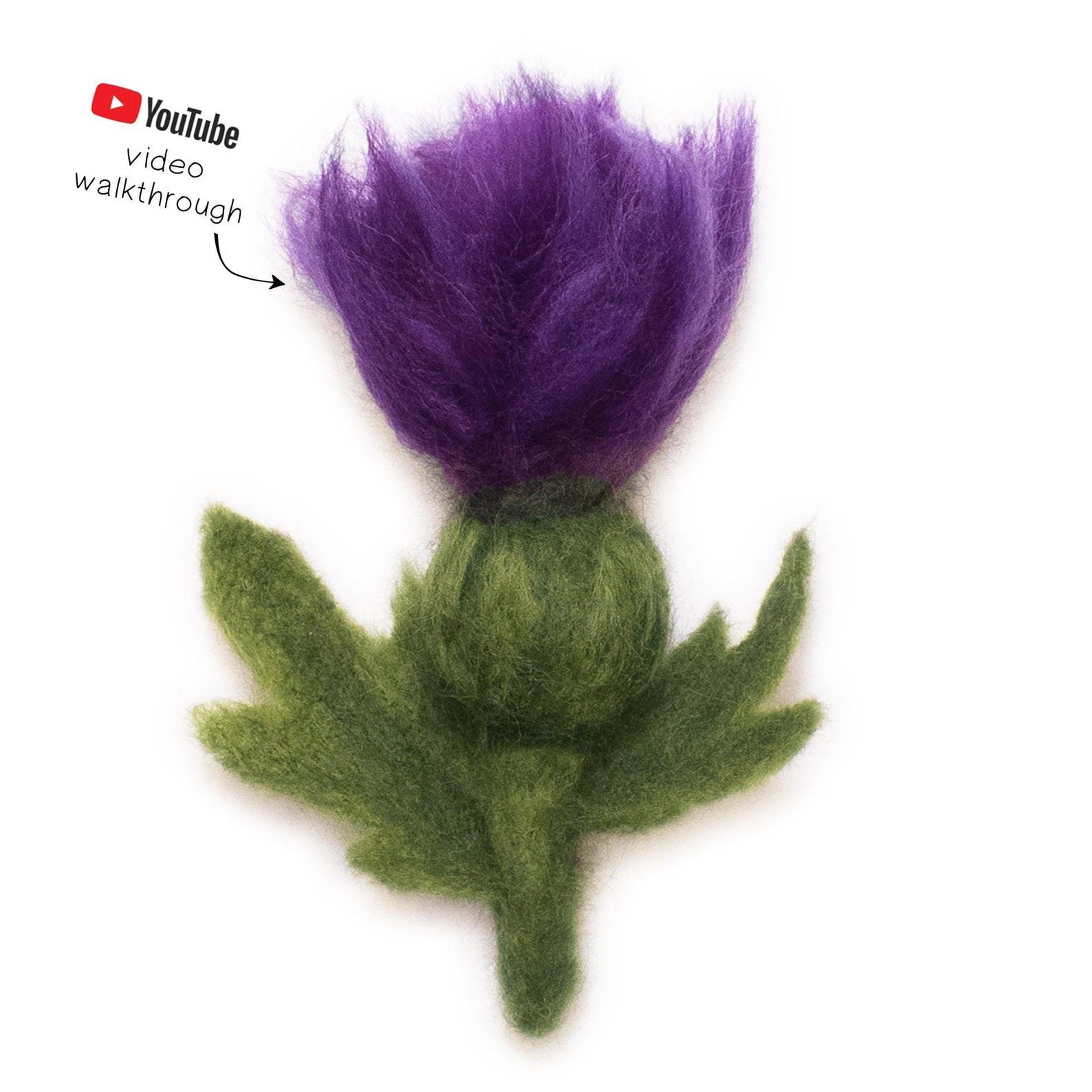 Scottish Thistle - Needle Felt Your Own - Kit - Full Video Instructions ...