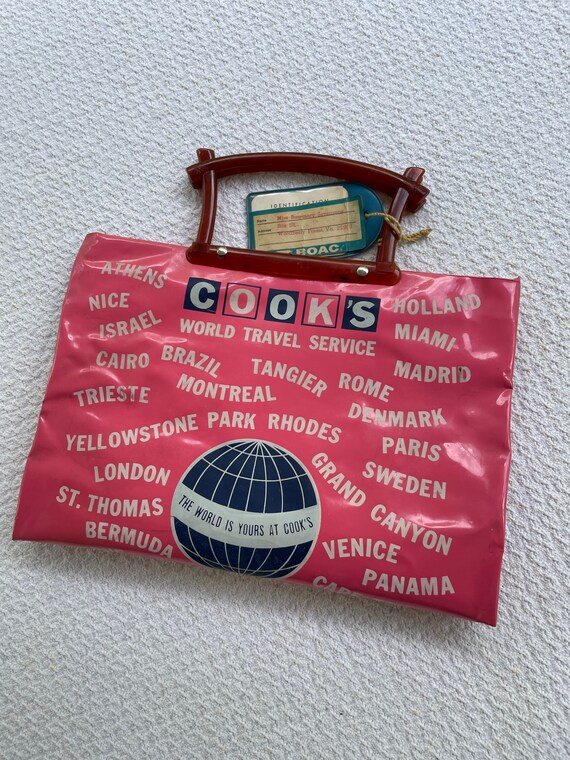 Vintage Cooks World Travel Service Pink Carry On Bag,… - Gem