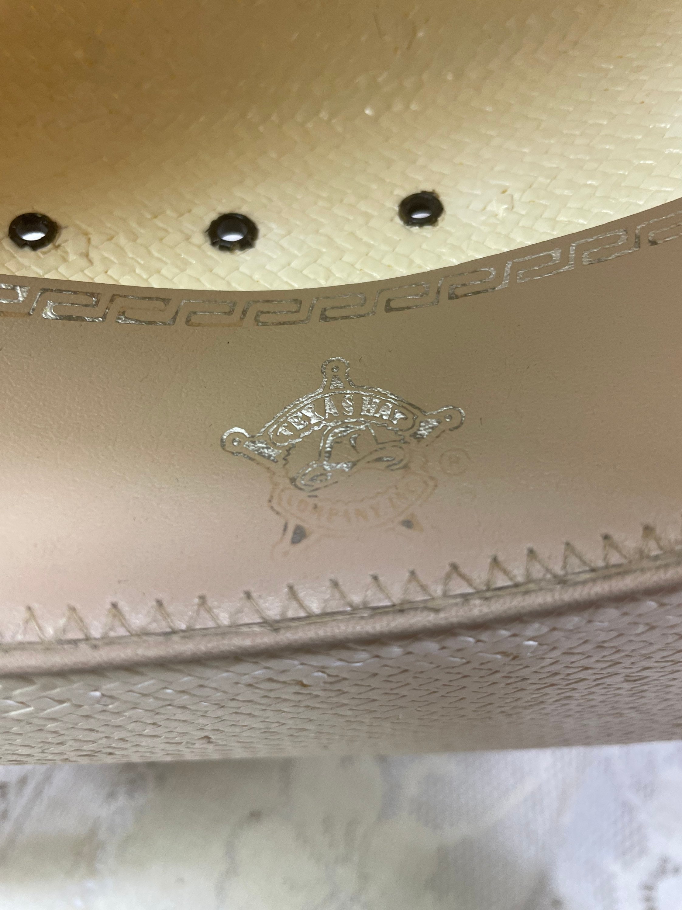 Vintage Straw White Cowboy Hat Made in Mexico Vintage Cowboy - Etsy