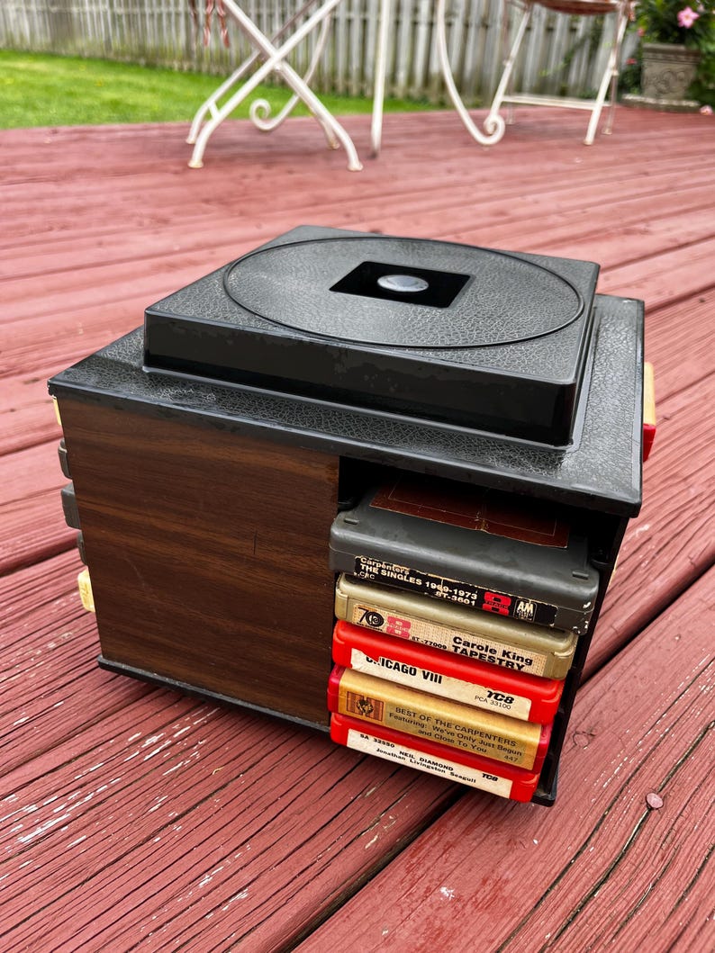 8 Track Tapes and Tape Holder, 8 Track Tape Storage, 8 Track Tapes ...