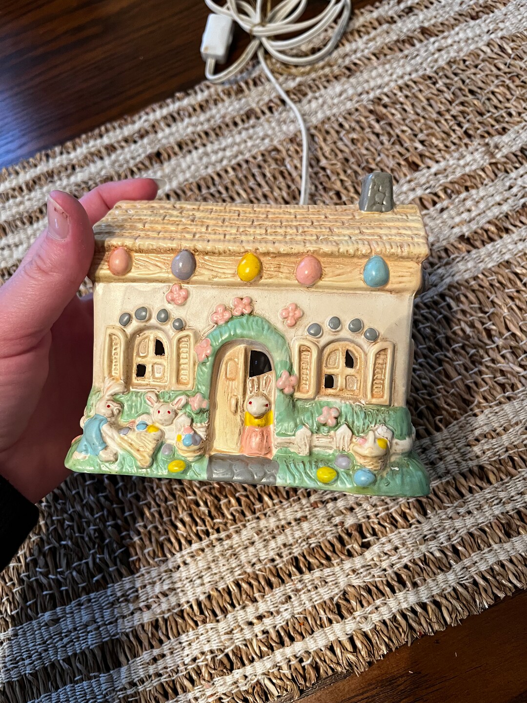Vintage Ceramic Easter Ceramic House, Easter Houses, Vintage Easter ...