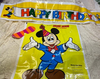 Mickey Mouse Pin the Nose Game - Etsy