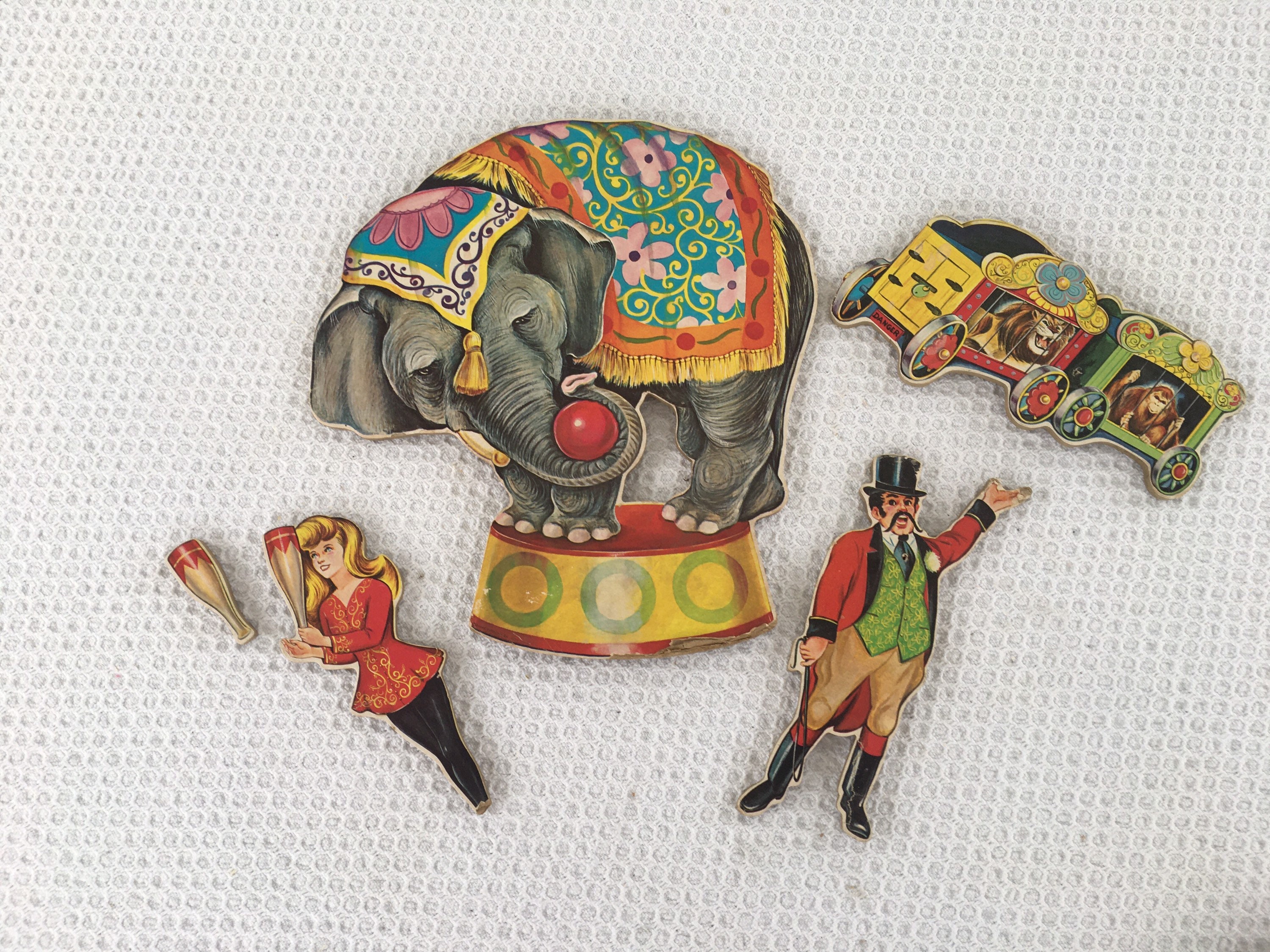 Retro Circus Cardboard Collectibles Retro Circus Decor - Etsy