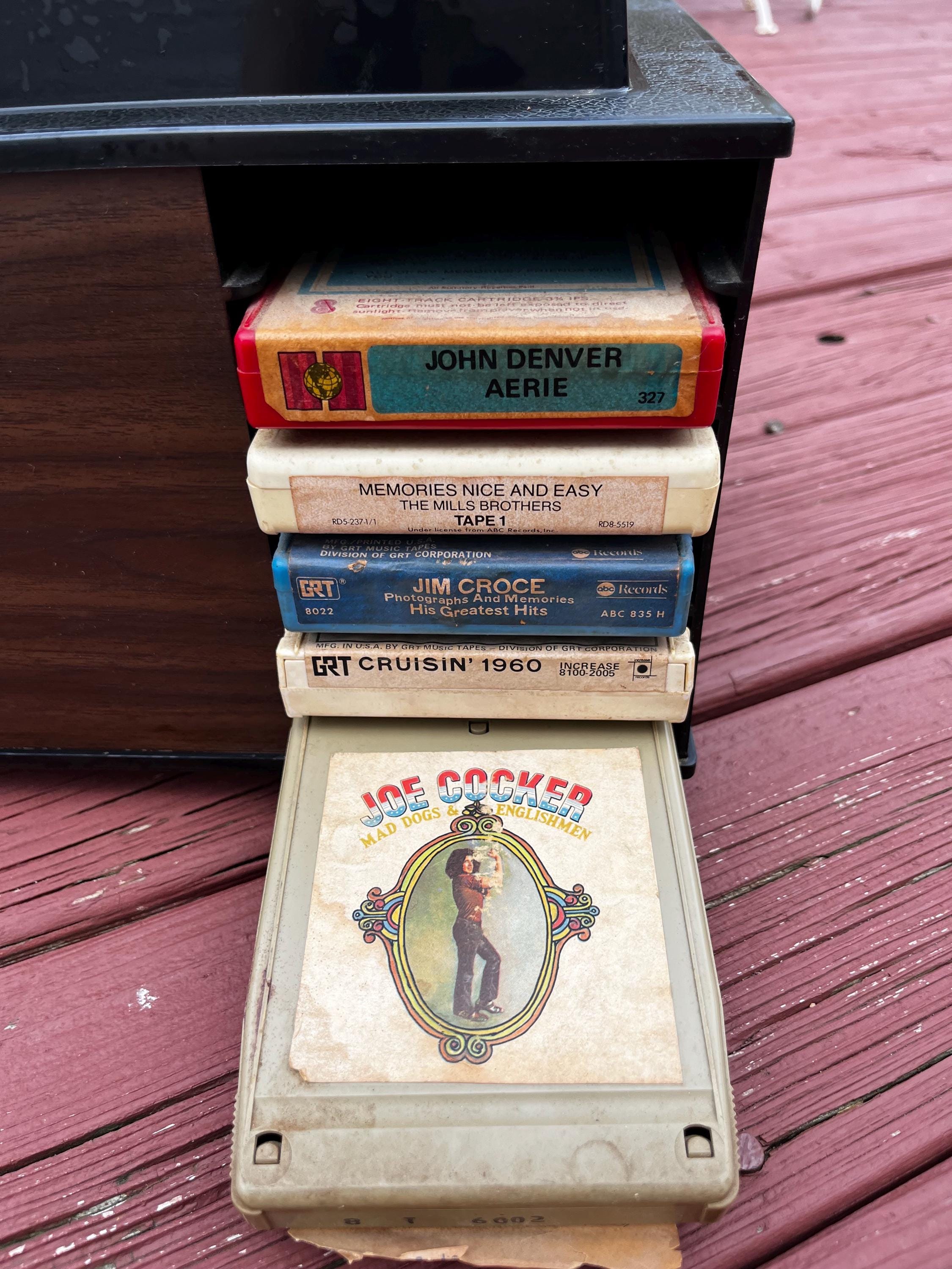 8 Ttack Tapes and Tape Holder, 8 Track Tape Storage, 8 Track Tapes ...