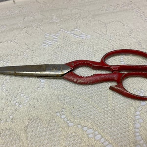 Vintage Red Scissors, Vintage Scissors, Scissors, Multi Use Scissors ...