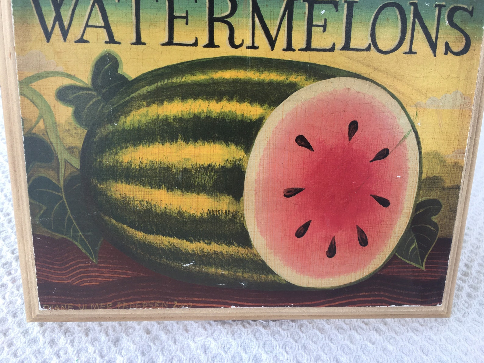 Vintage Watermelon Wall Art Vintage Watermelon Picture - Etsy