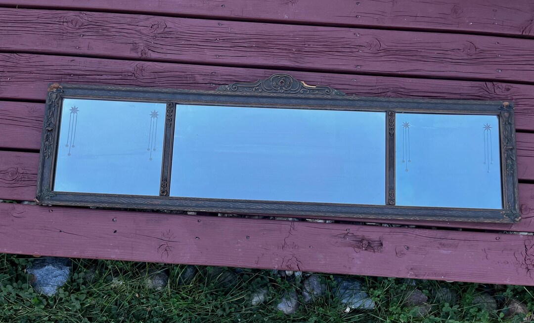 Vintage Buffet Mirror, Buffet Mirrors, Long Mirrors, Vintage Large ...