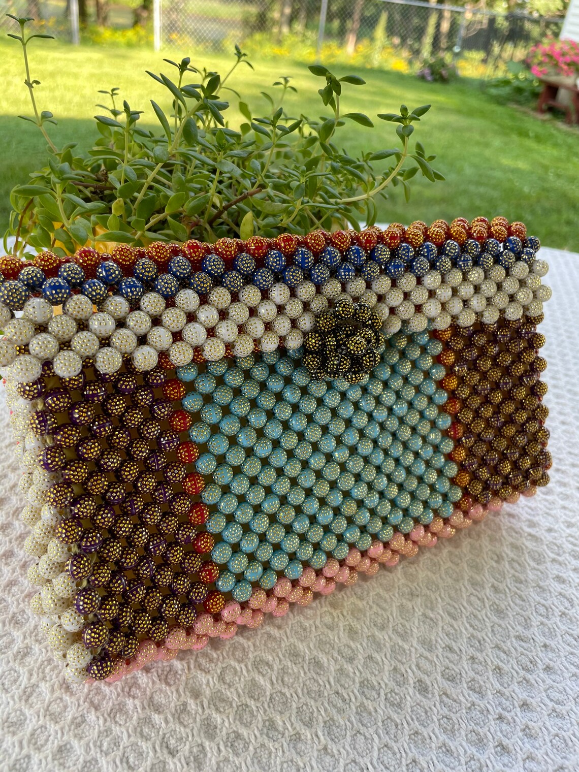Vintage Colorful Beaded Purse Vintage Beaded Purses Vintage - Etsy