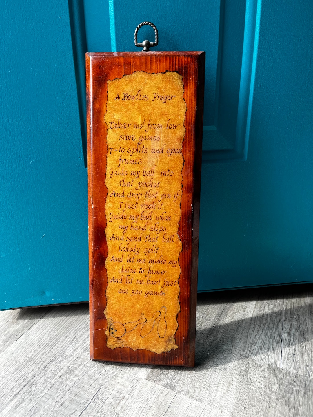 A Bowlers Prayer, Bowlers, Bowling, Bowling Poem, Vintage A Bowlers ...