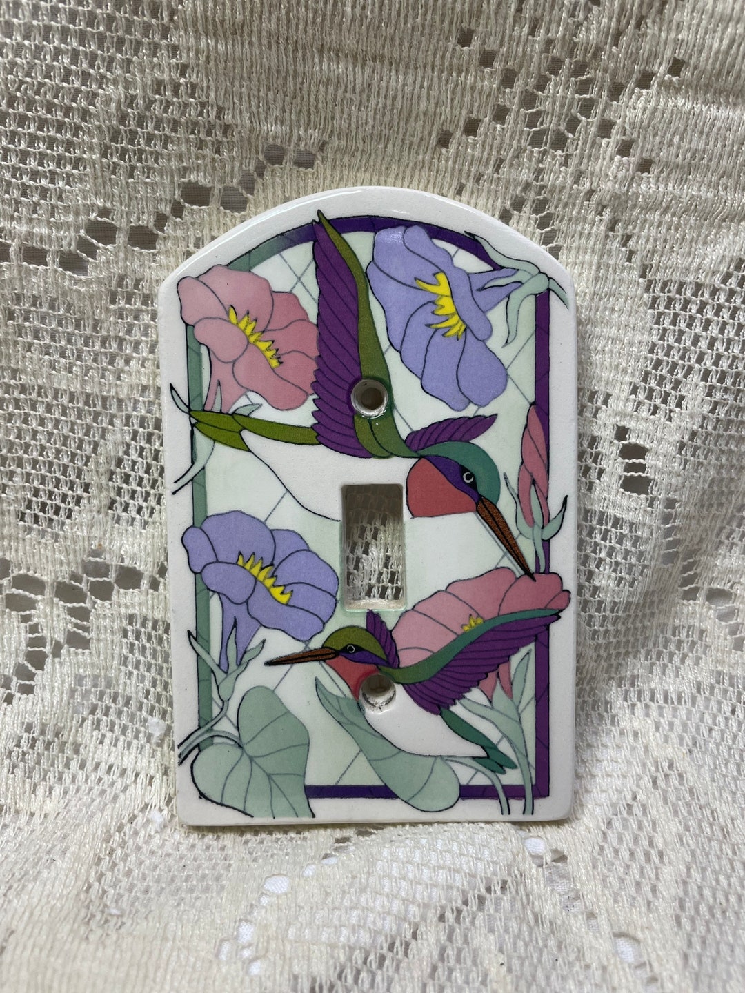 Vintage Hummingbird Switch Plate Cover, Hummingbirds, Vintage ...