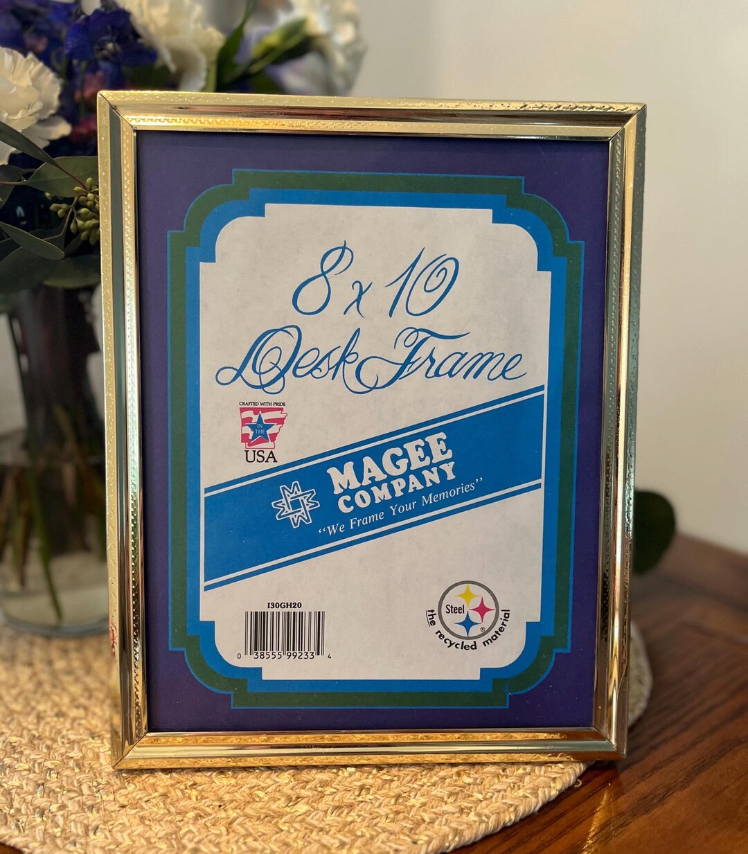 Vintage Ornate 8x10 Gold Metal Photo Frame, Vintage Gold Ornate Photo ...