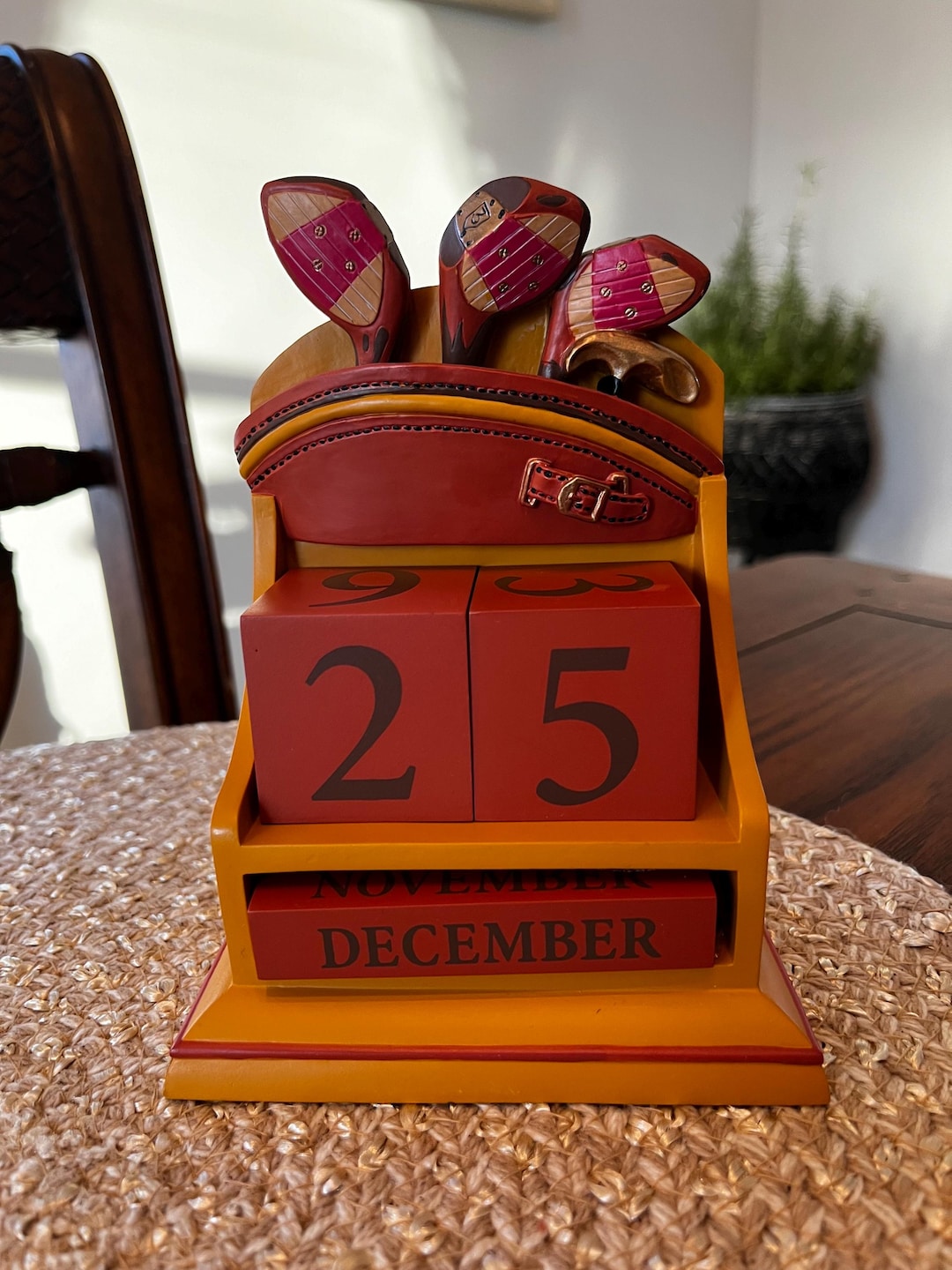 Vintage Golf Calendar Block, Vintage Golf Calendar, Golfers Gifts, 2025 ...