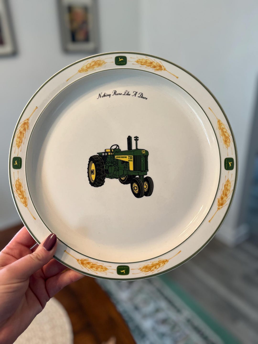 Vintage John Deere Dinner Plates, John Deere Plates, Vintage John Deere ...