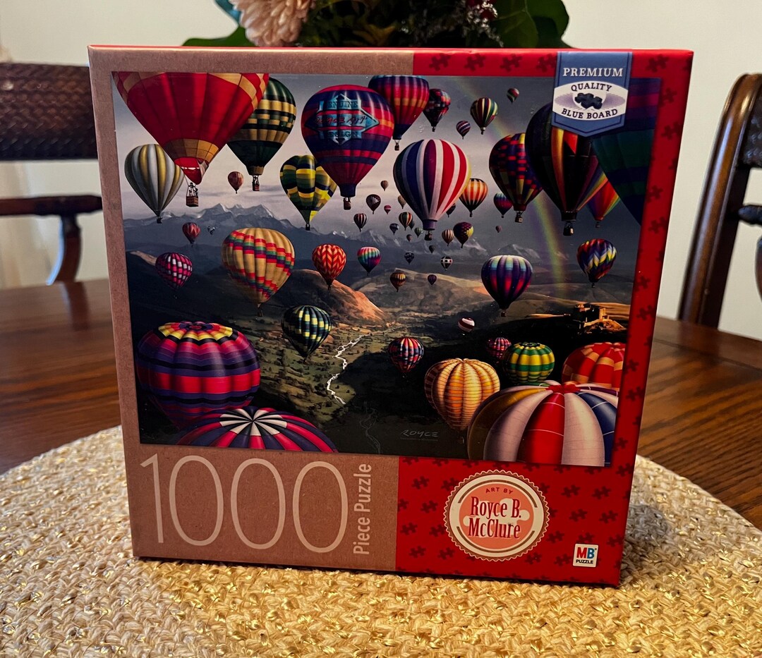 Hot Air Balloon 1000 Piece Puzzle, Hot Air Balloon Puzzle, Vintage ...