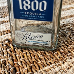 Half Pint 1800 Empty Liquor Bottle, 1800 Bottles, Glass Bottles, Liquor ...