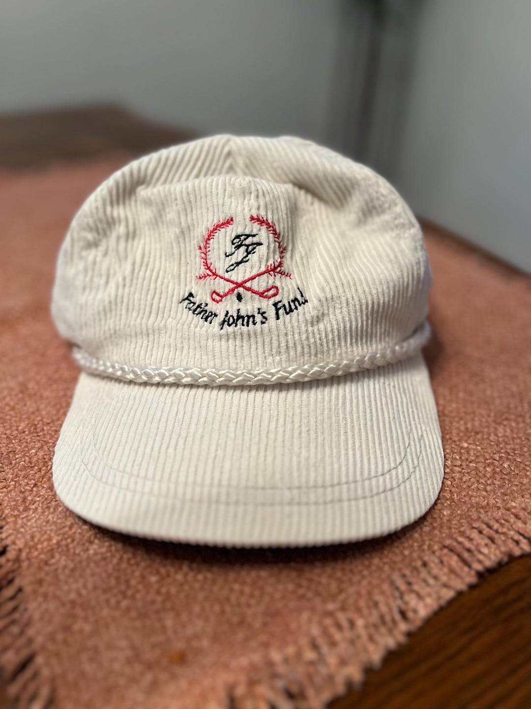 Vintage White Corduroy Golf Hat, Vintage White Golf Hat, Golf Hats ...