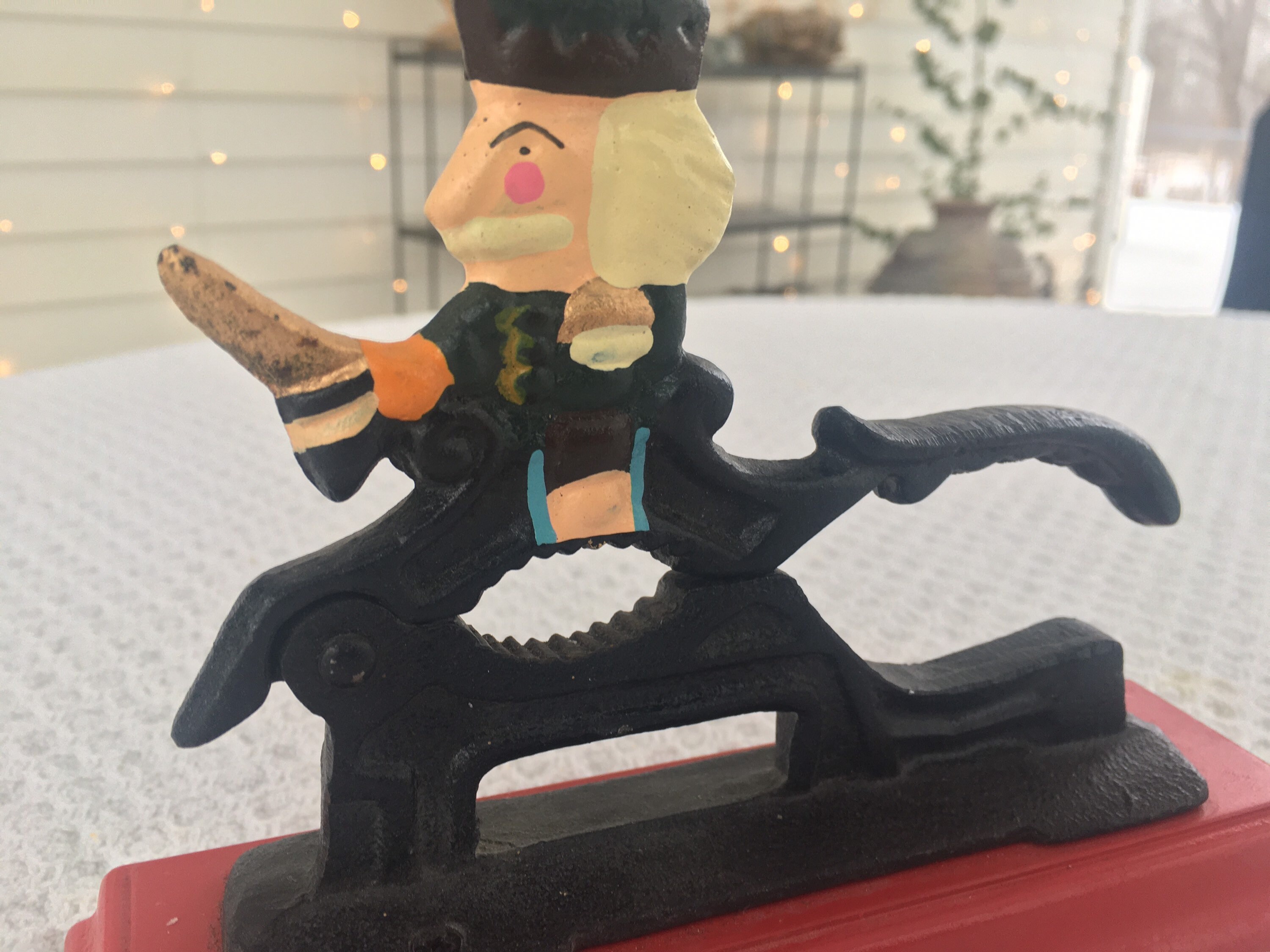 Vintage Iron Red and Black Nutcracker, Vintage Iron Nutcracker, Vintage ...