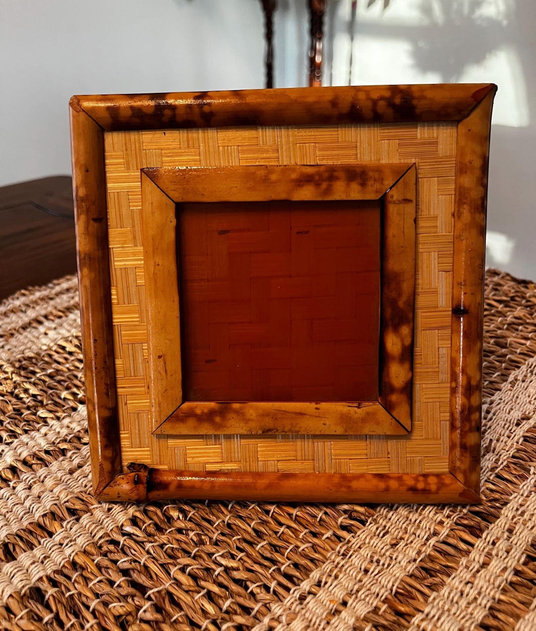 Vintage Bamboo 3x3 Photo Frame, Vintage Bamboo Photo Frames, Bamboo ...