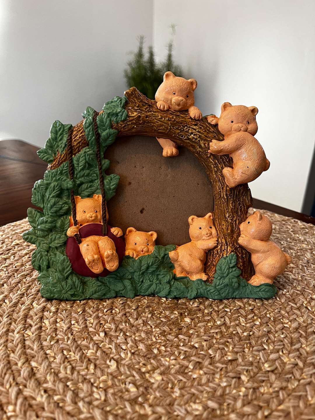 Vintage Bear Photo Frame, Bear Photo Frames, Vintage Nursery, Baby ...