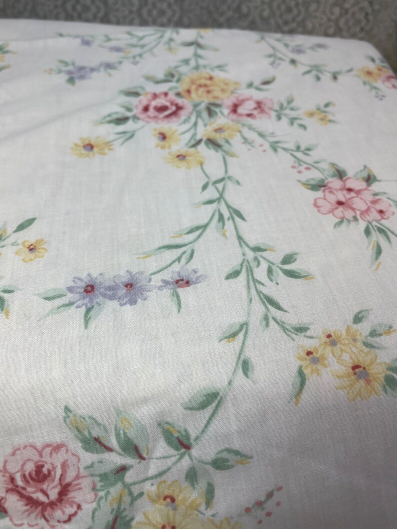 Vintage Full Flat Floral Sheet Vintage Full Sheets Vintage - Etsy