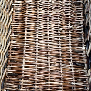 Vintage Large Wicker Garden Gathering Basket, Garden Baskets, Gathering ...