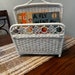 Vintage White Wicker Magazine Book Holder Vintage Wicker - Etsy