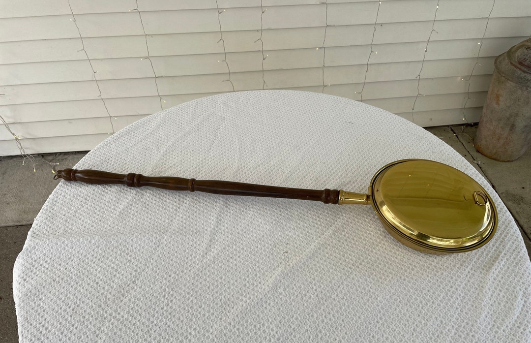 Vintage Copper Pan Long Wood Handle, Vintage Copper Pans, Copper Pans ...