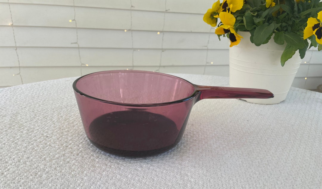 Vintage 1.5 Qt Vision Cranberry Purple Corning Pyrex Pot, Vintage ...