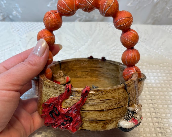 Vintage Ceramic Basketball Planter - Etsy