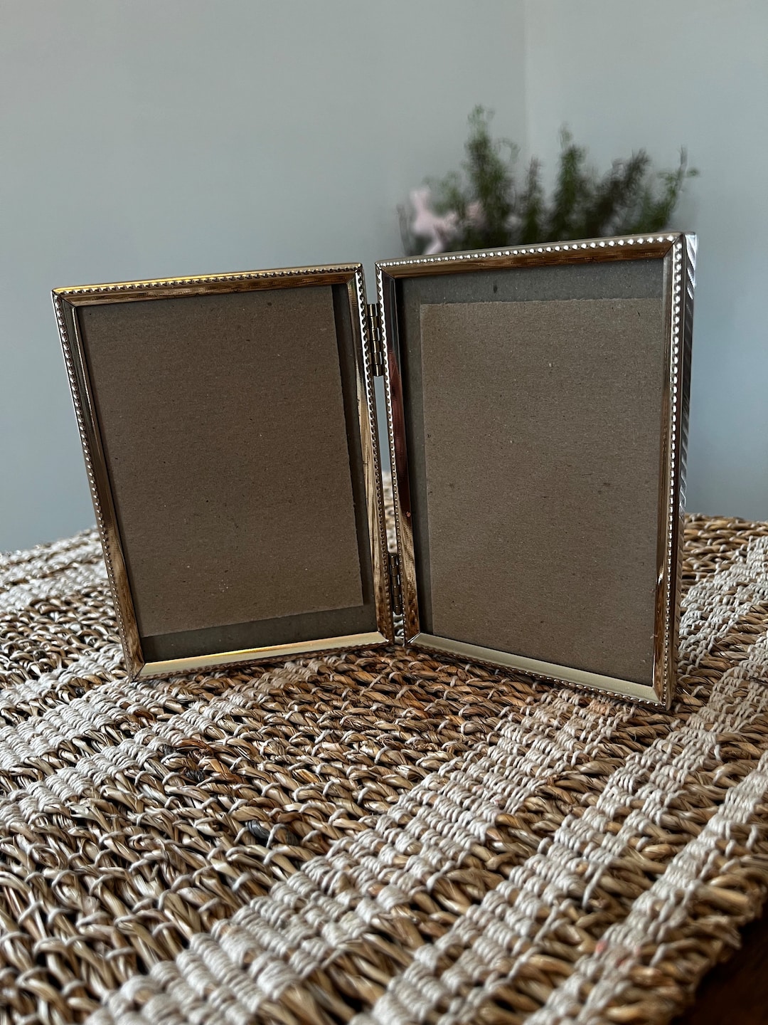 Vintage 3.5x5 Gold Double Picture Frame, Vintage 5 X 3 Picture Frames ...
