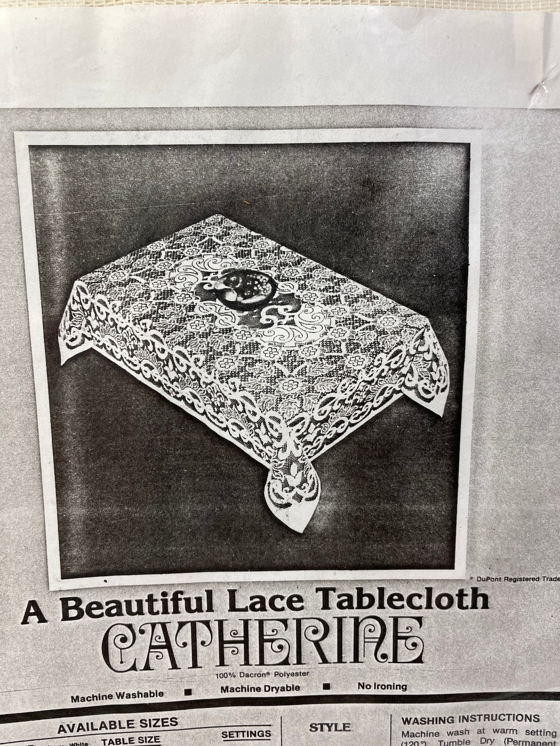 Vintage White Lace Rectangle Tablecloth Vintage White Lace - Etsy