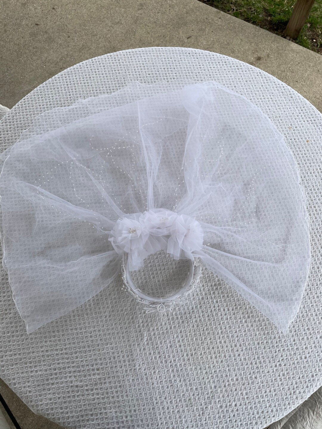 Vintage Communion Veil, Baptism Veil, Baptism Outfit, White Communion ...