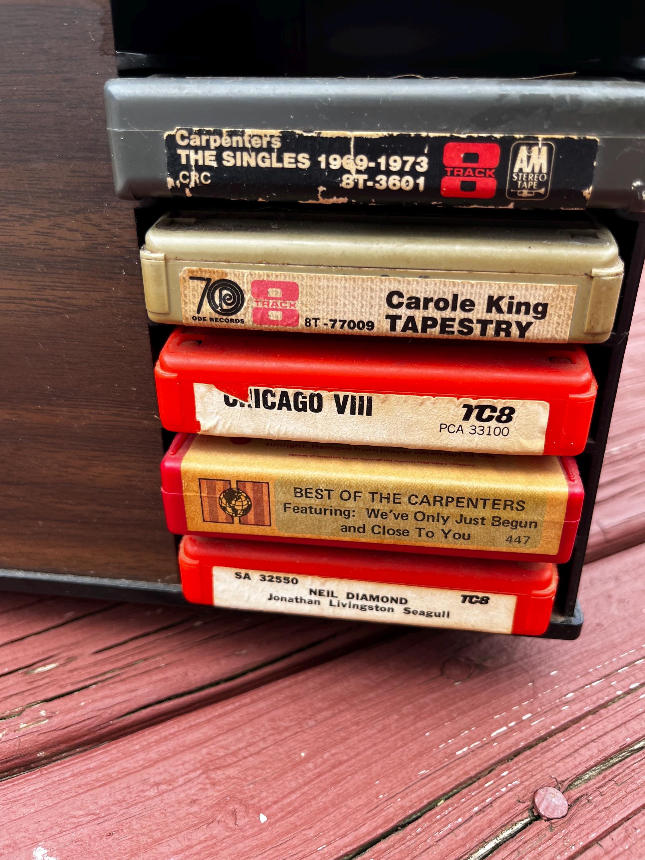 8 Track Tapes and Tape Holder, 8 Track Tape Storage, 8 Track Tapes ...