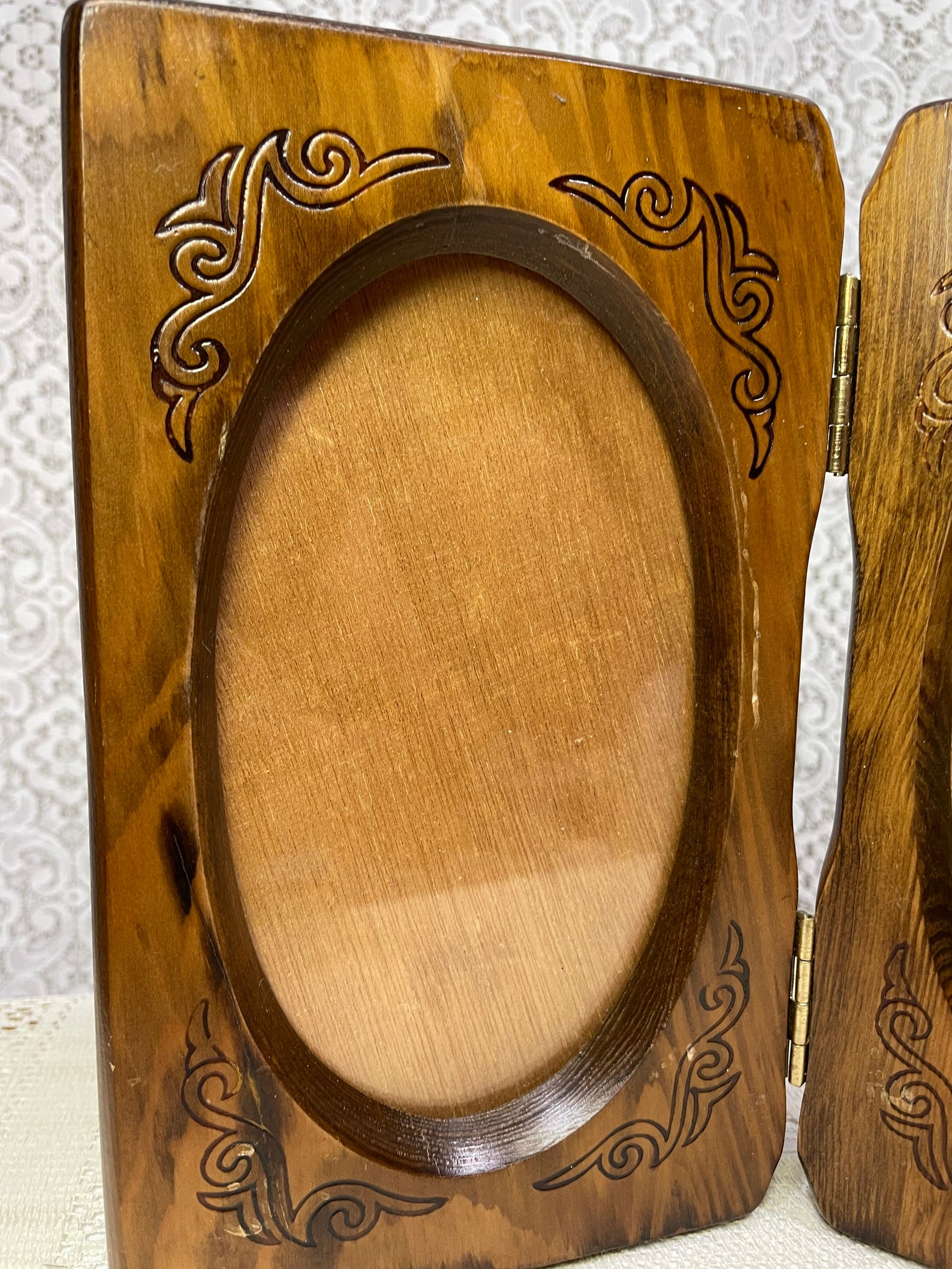 Vintage 5x7 Wood Double Photo Frame Vintage Wooden Picture - Etsy