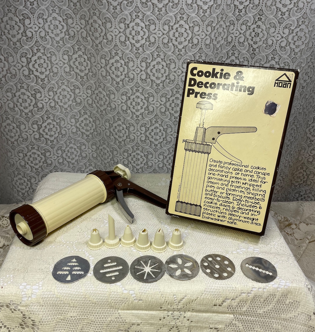 Vintage Hoan Cookie Press,cookie Press, Baking Supplies, Retro Cookie ...